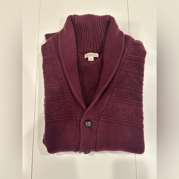 Merona | Sweaters | Merona Mens Shawl Collar Cardigan Sweater Cable ...